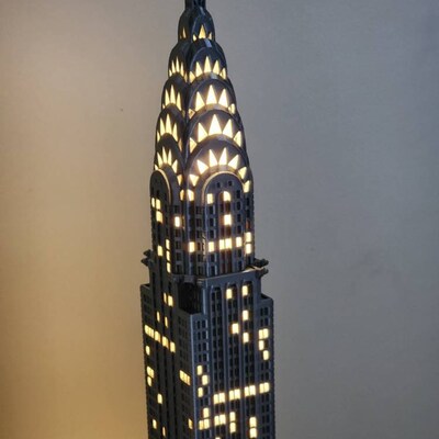 Chrysler Building Light up Model 3D Printed - Etsy