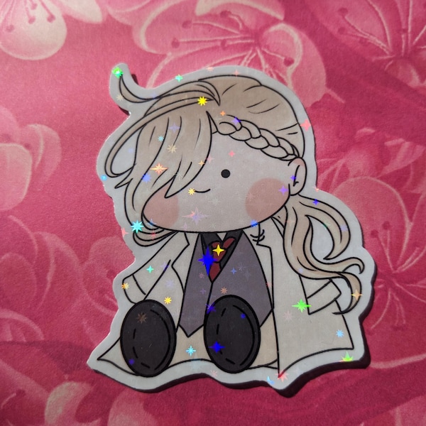 BSD Holographic Plush Baby Stickers - Etsy