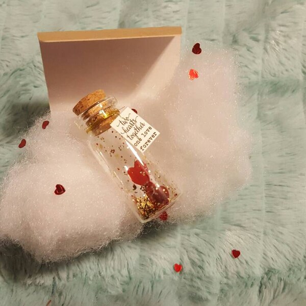 Two Hearts Together - One Love Forever. Message in a Bottle ...