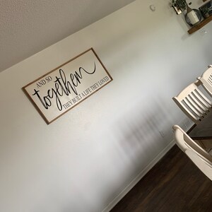 Together We Are Family Sign Wood Sign Home Decor Family | Etsy