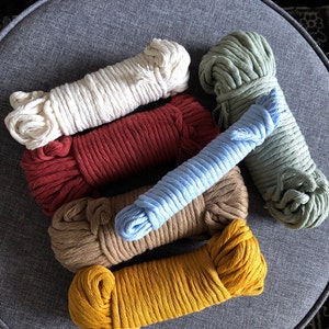 SET of Macrame Cotton Cord Bundles for Crafts 3-ply 3 Strand - Etsy