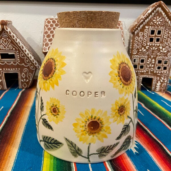 Sunflower Pet Urn, Sun Urn, Sunshine Dog Urn, Yellow - Etsy