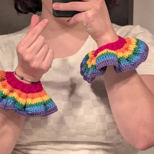 CUSTOM COLOUR Set of Clown Ruffle Collar and Cuffs, Clown Frills ...