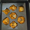 Natural Stone Dnd Full Dice Set Tiger Eye Dnd Dice Set Sorcerer ...