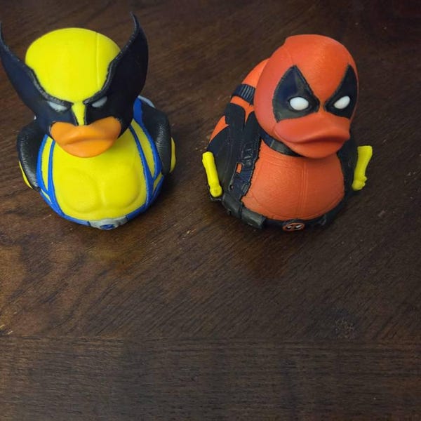 DEADPOOL and WOLVERINE Premium Ducks | Available in 4 Sizes | Deadpool ...