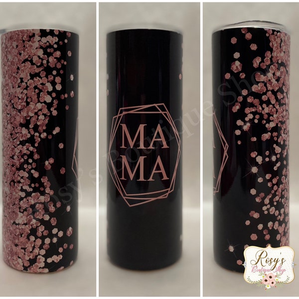 Mama 20 Oz Skinny Tumbler, Mama Tumbler PNG, Mom Tumbler Wrap, Seamless ...