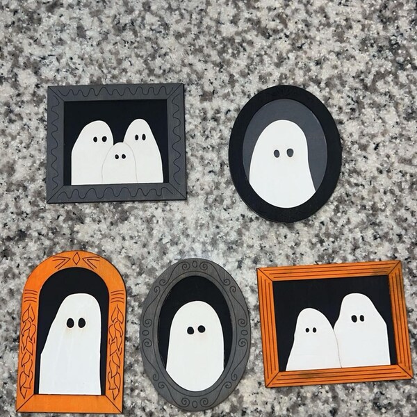 Ghost Frames Decorating Craft - Paint and Brushes Included - Set of 5 ...