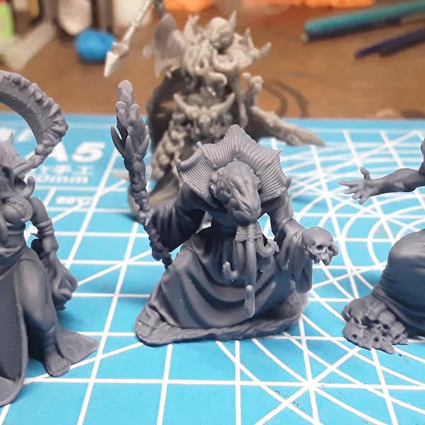 Illithid Mindflayers - Resin Miniatures - Dnd - Dungeons and Dragons ...