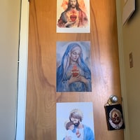 St. Joseph and Baby Jesus Canvas Prints, Saint Art, St. Joseph Canvas ...