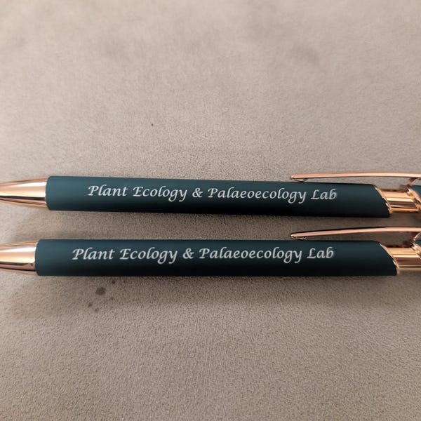 Personalised Gold and Black Retractable Ballpoint Pen, Gift for Him ...