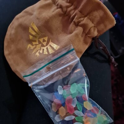 Legend of Zelda Rupees Rupee Set Including Rupee Bag/pouch 100, 250 ...