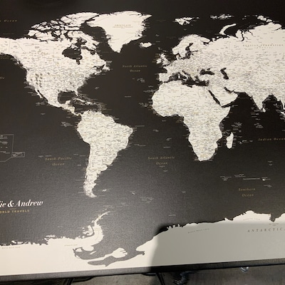 Accurate World Map Poster Large Wall Travel Map Print Detailed ...