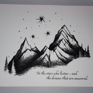 ACOTAR Series Art Print Velaris Night Court Bookish Gift Quote Wall Art ...