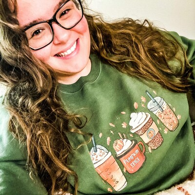 Fall Coffee Sweatshirt, Fall Sweater, Pumpkin Spice Sweatshirt, Cute ...