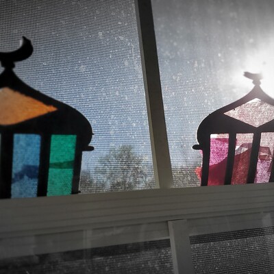 Mosque Sun-catcher, Islamic Craft, Islamic DIY, Kids Craft, Eid Craft ...