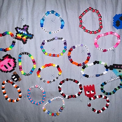 Miniatures Kandi Beaded Bracelets, Mini Brand Bracelets, Rave Jewelry ...