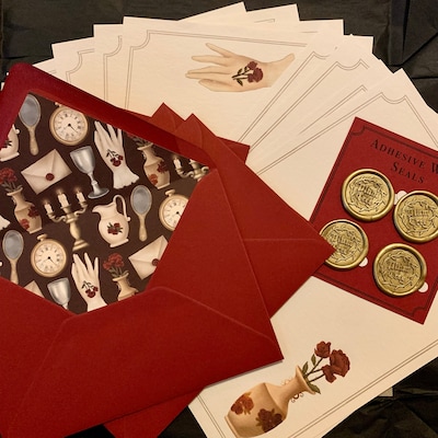 Witchy Letter Writing Set With Wax Seals Stationery Set RPG Fantasy ...