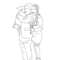 Custom Line Drawing, Minimalist Illustration, Minimalist Portrait ...