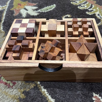 24 Piece Star Difficult Wooden Puzzle for Adults, Hard Wood Brain ...