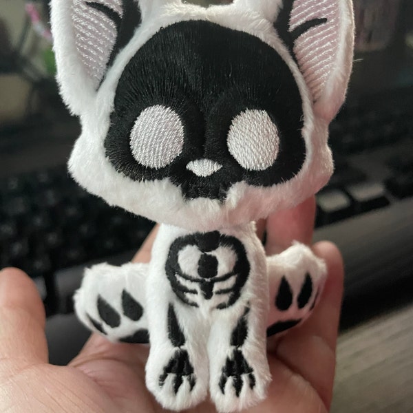 Creepurr Cat Skeleton Plush - Littlefox's Toebeans - Haunted Ghostly ...