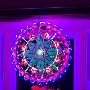 Blue Traditional Bamboo Parol Philippine Christmas Lantern - Etsy