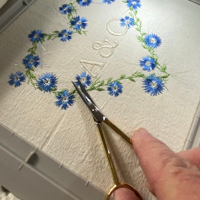 3D Flower Lace Applique and FSL Embroidery Design File . Organza and ...