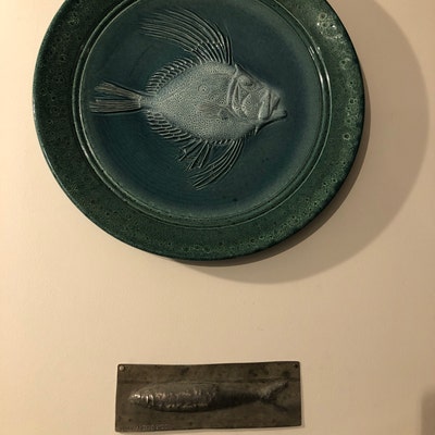 Blue Copper Sculpture, Hanging, Fish Artwork, Contemporary, Wall ...