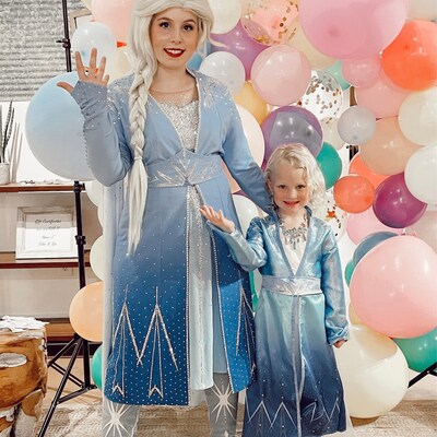 Elsa Frozen 2 Blue Costume, Elsa Blue Cosplay, Frozen 2 Costume Adult ...