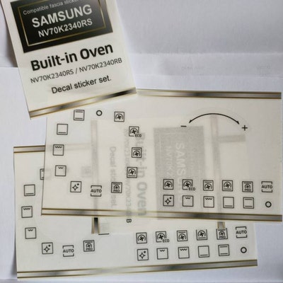 Viking Single and Double Compatible Panel Fascia Sticker Set - Etsy