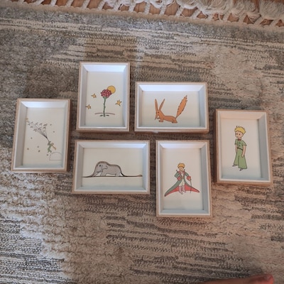 The Little Prince Wall Art Set of 6 / Little Prince Print / Nursery ...