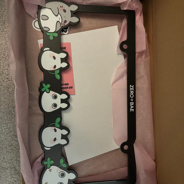 B-GRADE Cinna Dreamy Bunny Cute License Plate Frame B-GRADE - Etsy