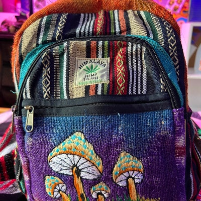 Unique Design Himalaya Hemp Backpack Small Backpack Hippie Backpack ...