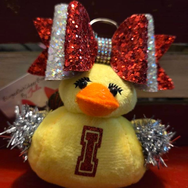 Team Orders Only// Min Order 10+ Cheer Bows// Large 7" White Rhinestone ...