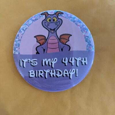 Figment Birthday Buttons-disney Birthday Buttons-disney Birthday Pin ...