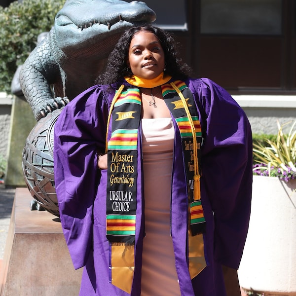 Military Graduation Stole Design Your Own Custom Embroidered Satin ...