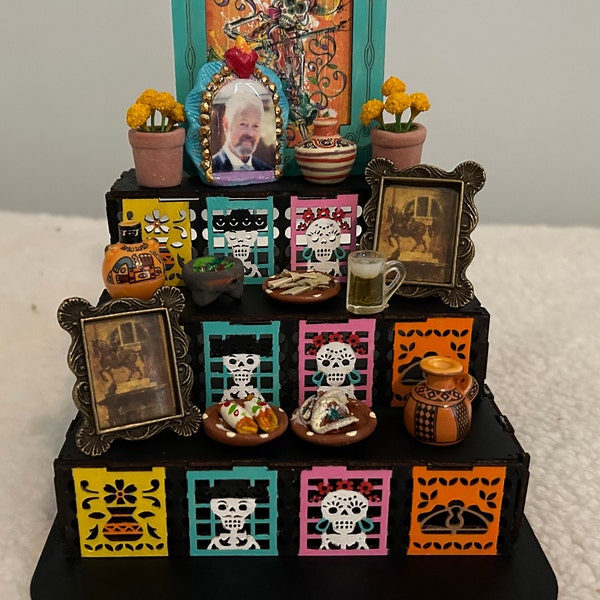 Day of the Dead Altar, Shrine Nicho, Dia De Los Muertos Decor ...