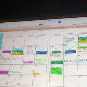 Undated Portrait Digital Planner Terrazzo Design Hustle Sanely® - Etsy