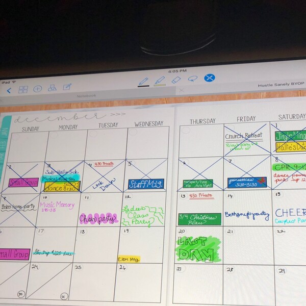 Customizable Boho Rainbow Digital Teacher Planner | Undated Portrait ...