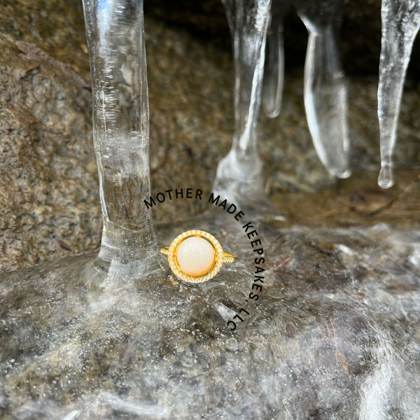 Keepsake Breast Milk Resin Ring Settings Round Solid Back 925 Sterling ...