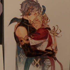 Genshin Impact Scaramouche and Tartaglia Childe Chiscara Sticker and ...