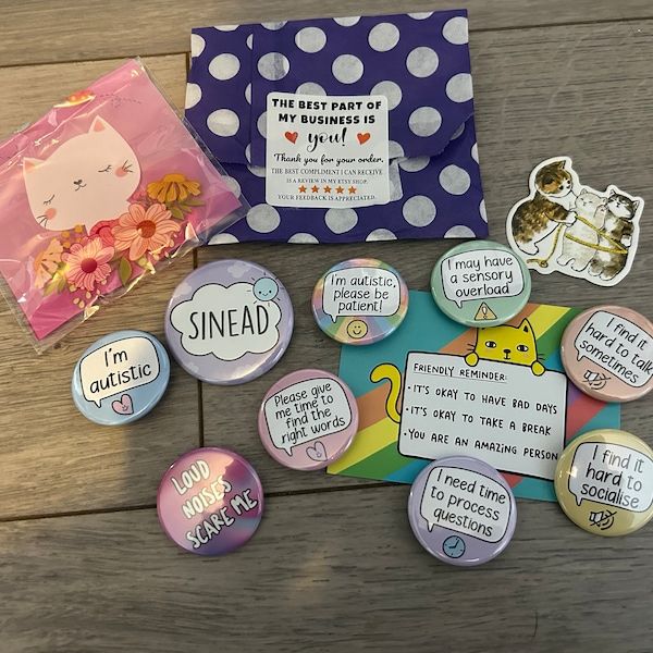 Autism Badge Set | INCLUDES 6 Badges | Badge Packs - Autism Gift ...