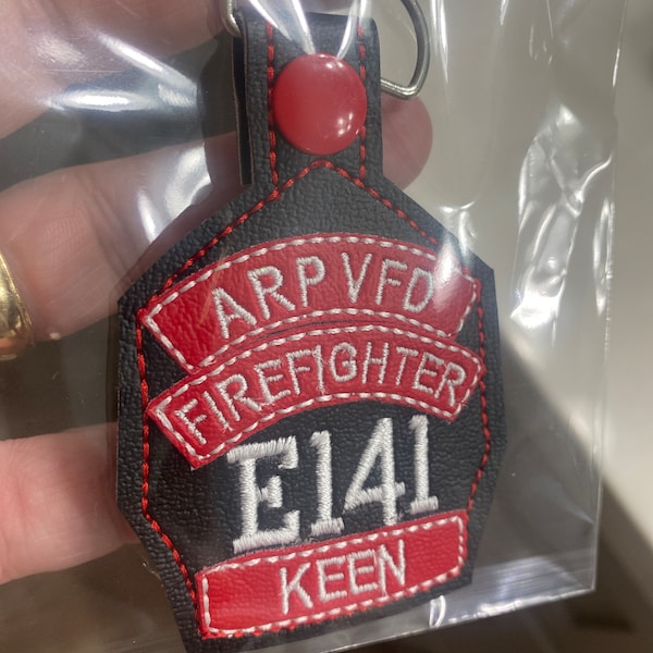 Firefighter Helmet Shield Keychain, Personalized Fireman, Fire Wife Bag ...