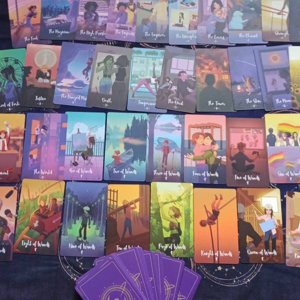 Tarot Cards Cosmic Cycles, 4th Standard Edition With 12 Extra Cards - Etsy