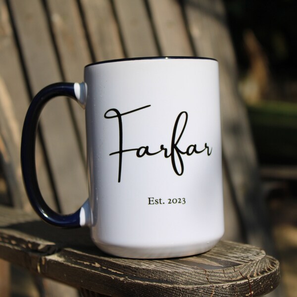 Farfar Gift for Farmor Gift Farmor Pregnancy Reveal to Grandma Gift New ...