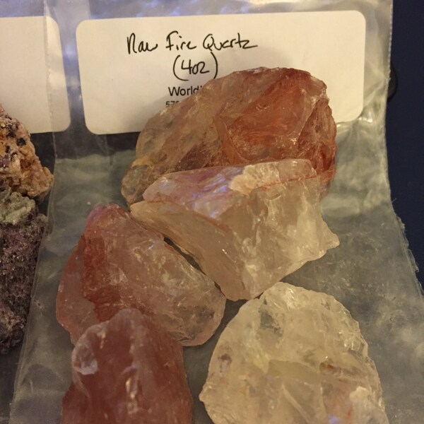 Rough Natural Fire Quartz Stones: Choose Ounces or Lb Bulk Wholesale ...