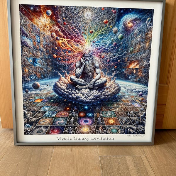 Mystic Galaxy Levitation Art of Cosmic Consciousness & Creation 24x24 ...