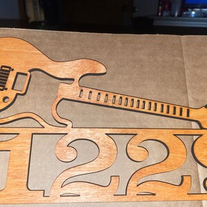 Guitar Name Sign, Nursery Decor, Personalized Wood Sign, Music Gift ...