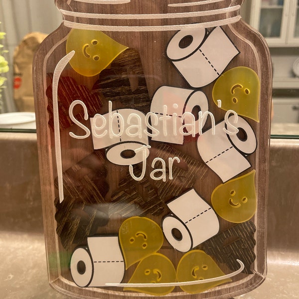 Personalized Potty Training Reward Jar With Tokens, Reward System ...