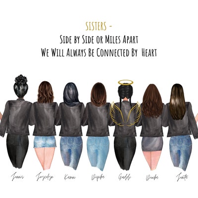 7 Friends Gift Personalized Galentine Birthday Gifts for - Etsy