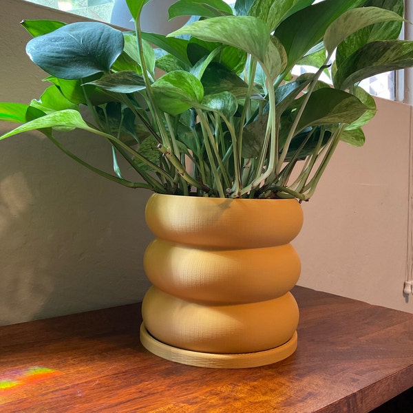 Bubble Plant Pot Unique, 3D Printed Planter, Planter With Drainage ...